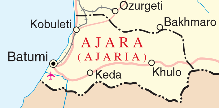 UN Map of Ajara in Georgia, 2014 | The Abovyan Group (Աբովյան խումբ)